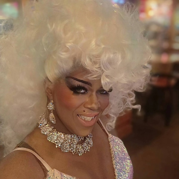 Top Pony With Bangs | 2 Bang Options | Styled Lace Front Drag Queen Wig ...