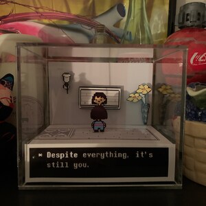 Undertale Despite Everything Cube Diorama 3D Videogame | Etsy