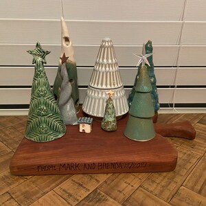 Pottery Christmas Trees // Handmade Rustic Ceramic Trees - Etsy