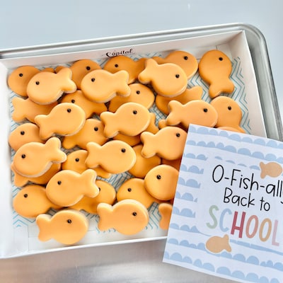 Instant Download O-fish-ally Back to School Cookie Tag, New School Year ...