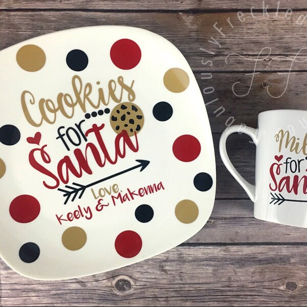 Cookies for Santa SVG, DXF, EPS, Png Files for Cutting Machines Cameo ...