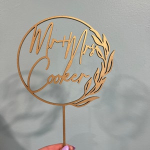 Gold Wedding Cake Topper Wedding Cake Topper Custom Cake - Etsy