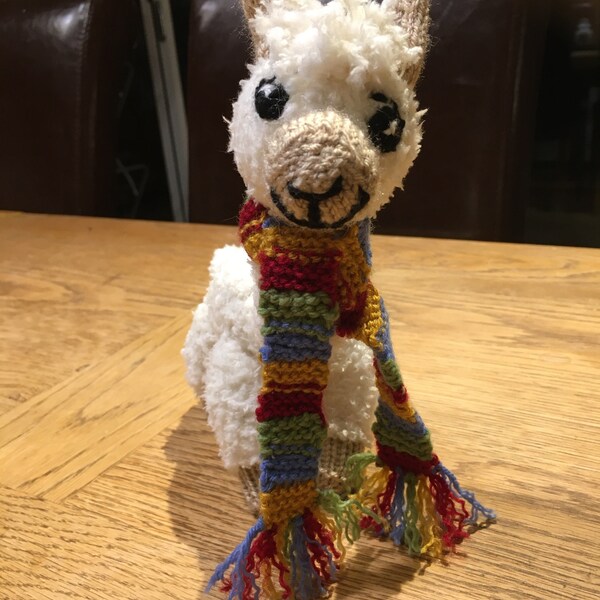 PDF Knitting Pattern Eli the Alpaca Farm Animal Toy Fancy Yarn Eyelash ...