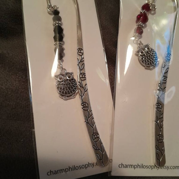 Owl Bookmark Tibetan Silver Bookmark Stationary Owl Gift Ideas ...