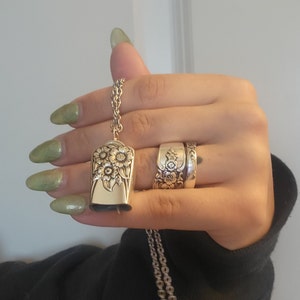 Art Deco Heather Spoon Ring Clean and Smooth Lines - Etsy