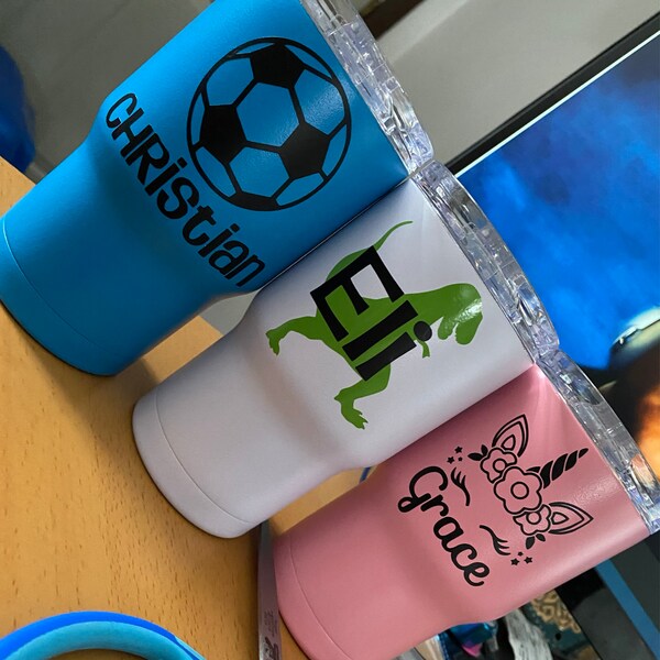Custom Kid Tumbler, Toddler Cup, Stainless Steel, Birthday Gift, Custom ...