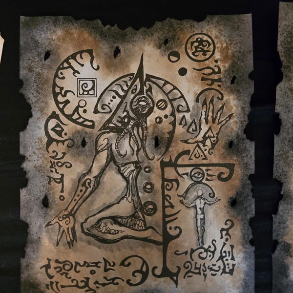 NECRONOMICON PAGES Instant Download Magic Seals and Occult Symbols ...