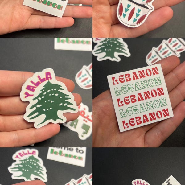 Lebanon Map Sticker, Lebanese Sticker, Lebanon Flag, Lebanon, Beirut ...