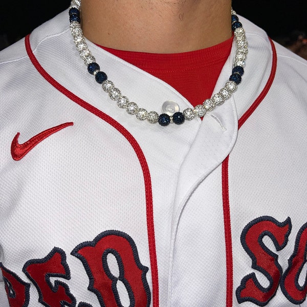 CUSTOM- Personalized Baseball Bling Necklace- Sparkle Necklace - Player ...