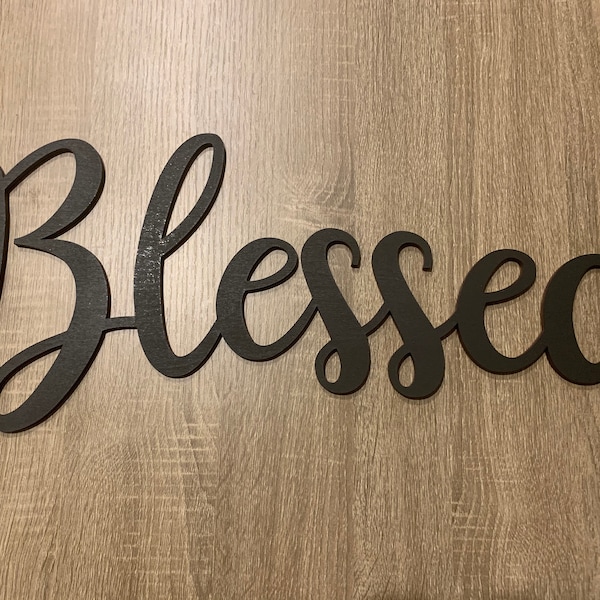 Blessings Sign- Laser Cut Blessings Wording - Etsy