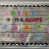 Conversation Hearts Bulletin Board Kit [valentine's Day] - Etsy Canada