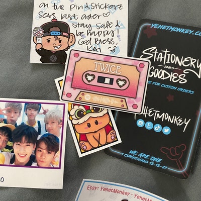 Kpop Groups Cassette Journal Stickers With Music Scan Code INDIVIDUAL ...