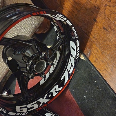 Suzuki Wheel Decals Rim Stickers for Suzuki Motorcycle Stripes Gsxr Rim ...
