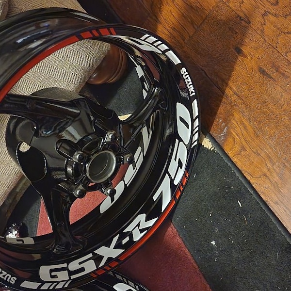 Suzuki Wheel Decals Rim Stickers for Suzuki Motorcycle Stripes Gsxr Rim ...