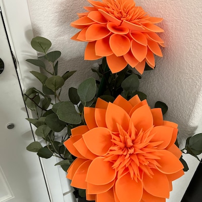 Custom Large Foam Flowers With Stem/custom Size and Colors/ - Etsy