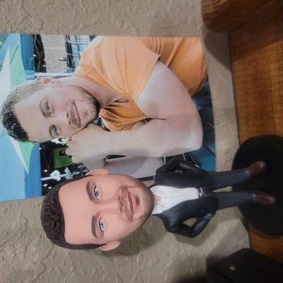 Handmade Custom Marry to Me Kiss Wedding Bobble Head Handmade Polymer ...