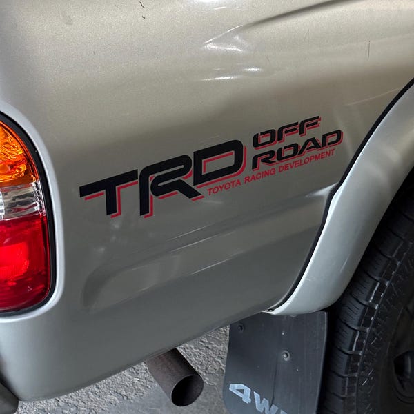 2023 Toyota Tacoma Vinyl Decals Trd off Road 4x4 Stickers Gray ...