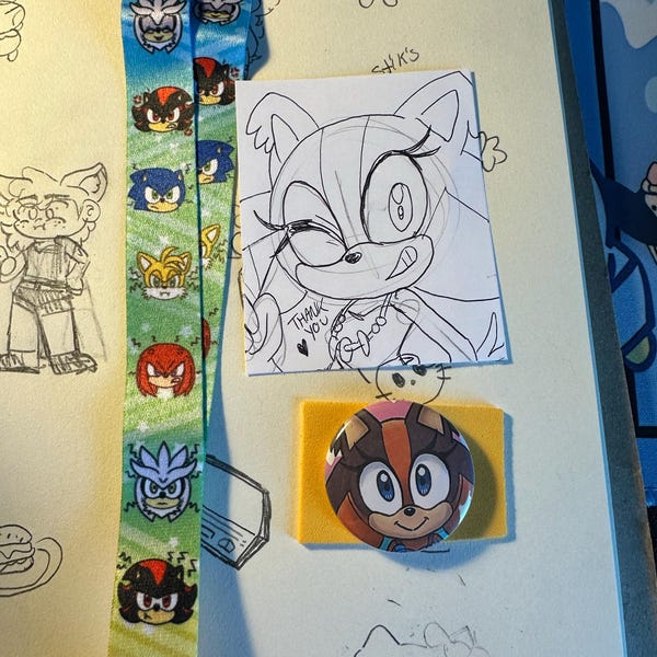 Sonic the Hedgehog Buttons + Lanyards! - Etsy