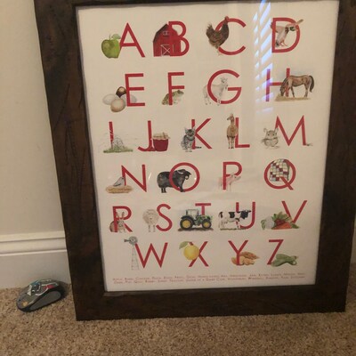 Farm Alphabet Nursery Print, Farm ABC Wall Art, Farm Alphabet Poster ...