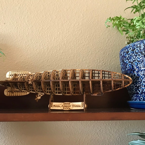 Desktop Zeppelin Model Kit: 1929 Dirigible Airship, Steampunk Aviation ...