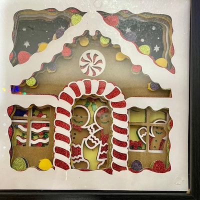 3D GINGERBREAD Svg Gingerbread House Svg 3D CHRISTMAS Svg CHRISTMAS ...