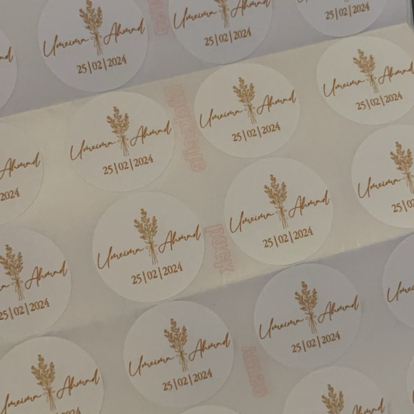 Personalisierte Logo Sticker, Quadrat sticker, danke Sticker ...