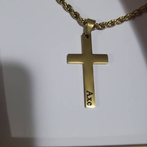 Personalized Cross Necklace for Boys • Custom Cross Necklace • Kids ...