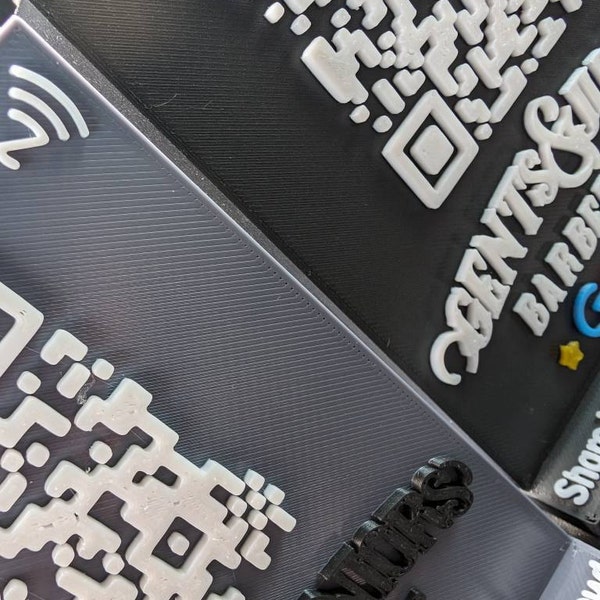 Custom Qr Stand W/ Business Card Holder and NFC Chip - Etsy