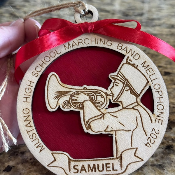 Marching Band Tenor Drum Ornament - Etsy