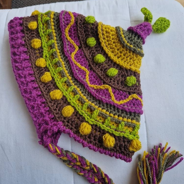 Pattern: Sprout Beanie / Pixie Pointed Beanie With Leaves - Etsy