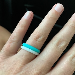 Stackable Silicone Rings Create your own set and color scheme | Etsy