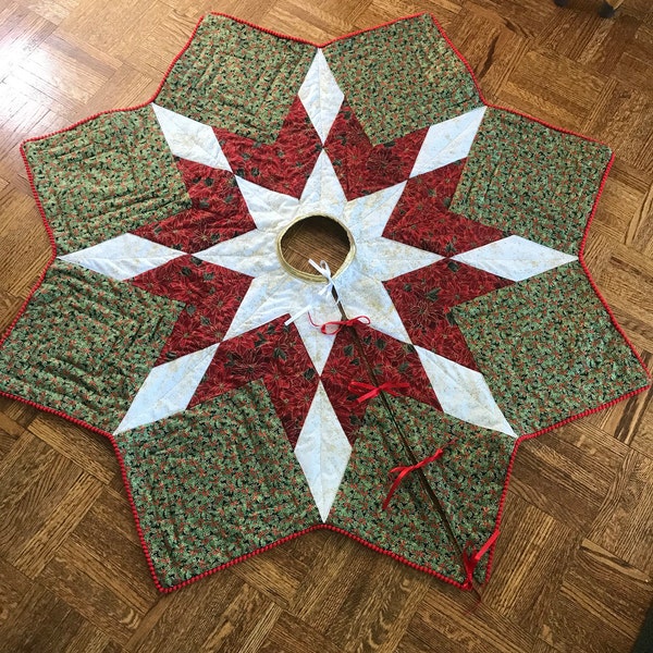 Quilted Christmas Tree Skirt Pattern - PDF Original - Tree Skirt ...