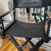 Personalized Grey Director Chair Covers Set for Makeup Artist & Folding ...