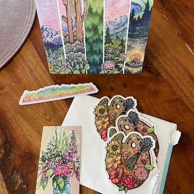 Northwest Landscape Wrap Sticker, 2x8 Clear Vinyl Die Cut Sticker ...