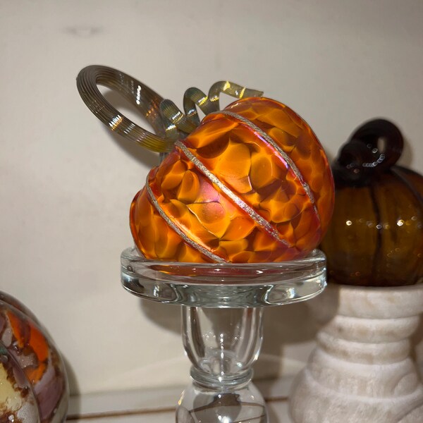 Cobalt Blue Glass Pumpkins Blown Glass Multiple Sizes/shapes Handmade ...