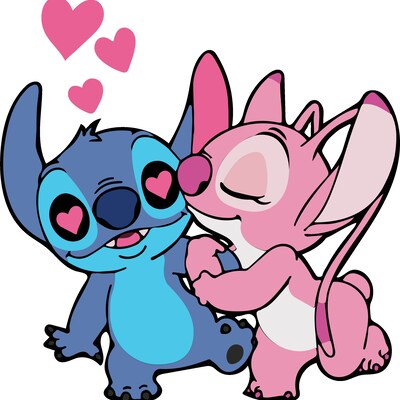 Stitch in Love Svg, Stitch Svg, Stitch Couple Svg, Park Couples Shirt ...