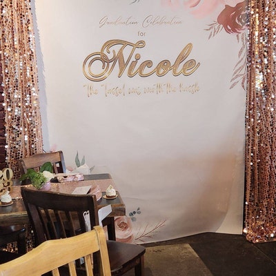 Sweet 16 Backdrop Custom 8x8 FEET Photo Booth Step and - Etsy