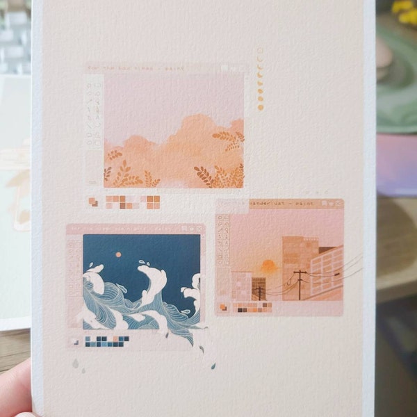 Dreamy Deconstructed Gameboy Art Print Art Print Game Art Print A6 ...