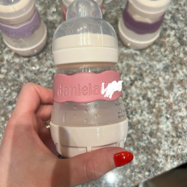 Solid Silicone Bottle Labels 3 Pack ,baby Bottle Label, Sippy Cup Label ...