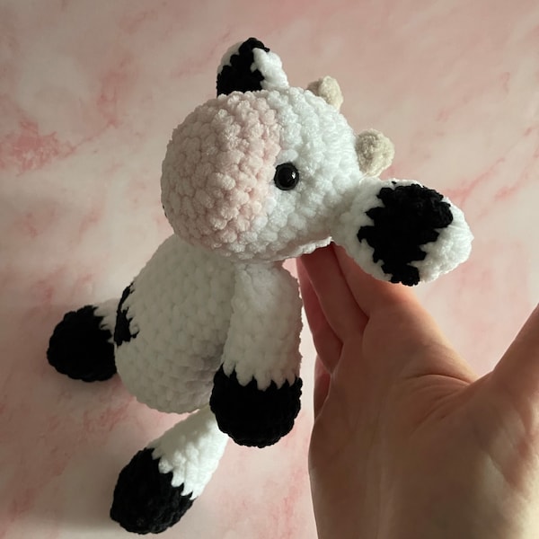 Cassie the Cow Crochet Pattern: Amigurumi Animal Tutorial (PDF Pattern ...
