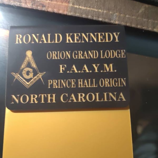 Masonic 9 X 12 Recognition Laser Engraved Clock Plaque ordering ...