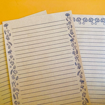 Letter Writing Paper Academia Paper Handmade Stationery - Etsy UK