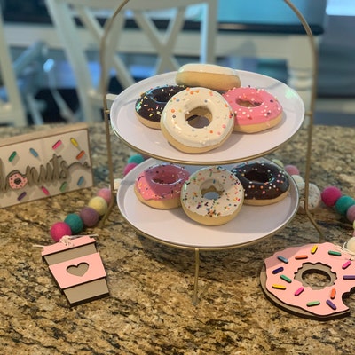 Donut Sign, Donut 3D Mini Sign, Donut 3d Sign, Donuts Wood Sign, Donut ...