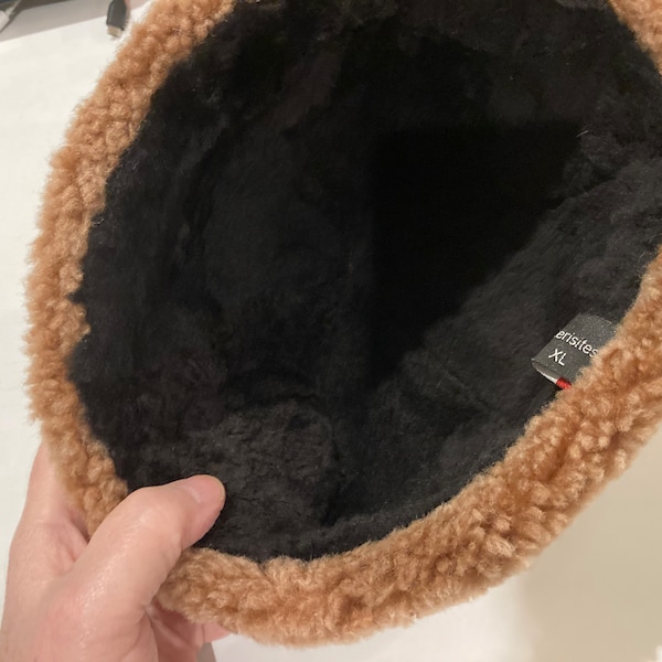 Black Sheepskin Anatolian Kalpak Hat Handmade Leather Hat Turkish Hat ...