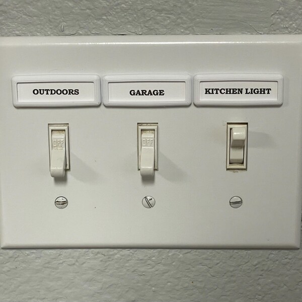 The Switch Label: Light Switch Label Frames for Light Switch Cover ...