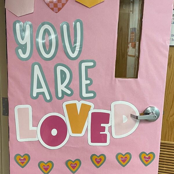 Valentine's Day Bulletin Board Kit, February Door Decorating, Valentine ...