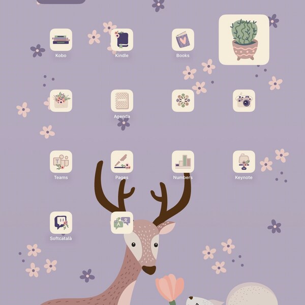 Spring App Icons Ios14 Aesthetic App Icons Handdrawn App Elements Cute ...