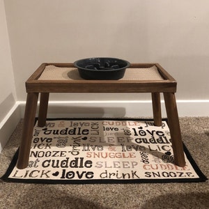 Dog Food Table Stand Dog Dinner Table Elevated Rustic Farmhouse Dog ...