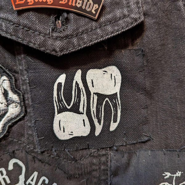 Two Teeth Mini Patch. Teef, Toof, Tooth, Whatever You Wanna Call Em ...