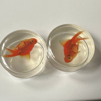 White Non-flare Acrylic Ear Plugs Stretchers Gauges Pair/kit 14g 12g ...